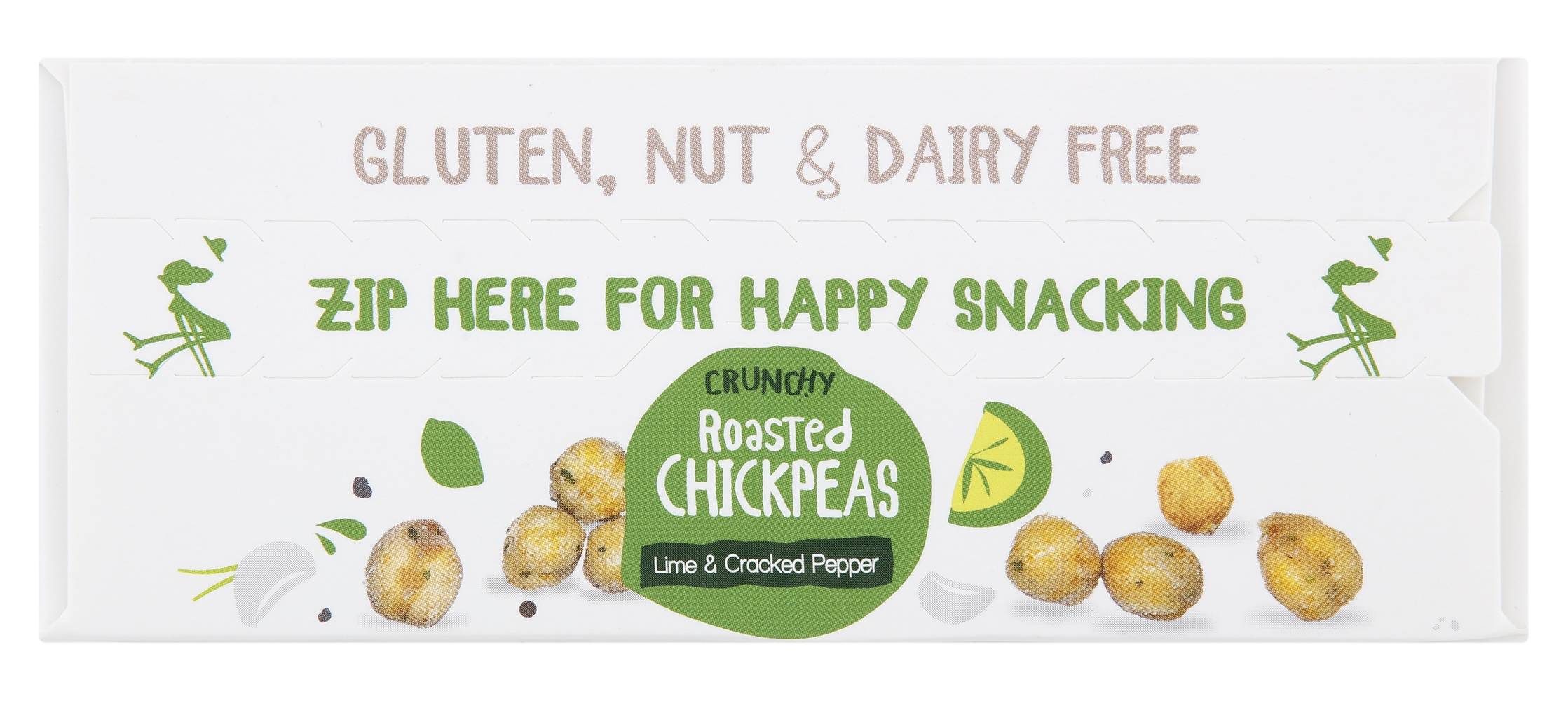 The Happy Snack Company Roasted Chickpeas Lime and Cracked Pepper ...