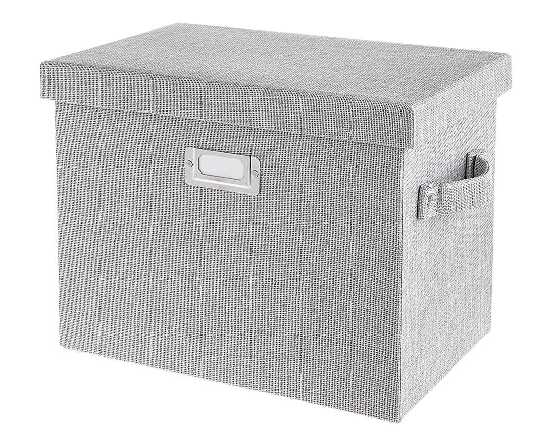 Enchanté Accessories Fabric File Box With Lift Off Lid Delivery Near Me ...