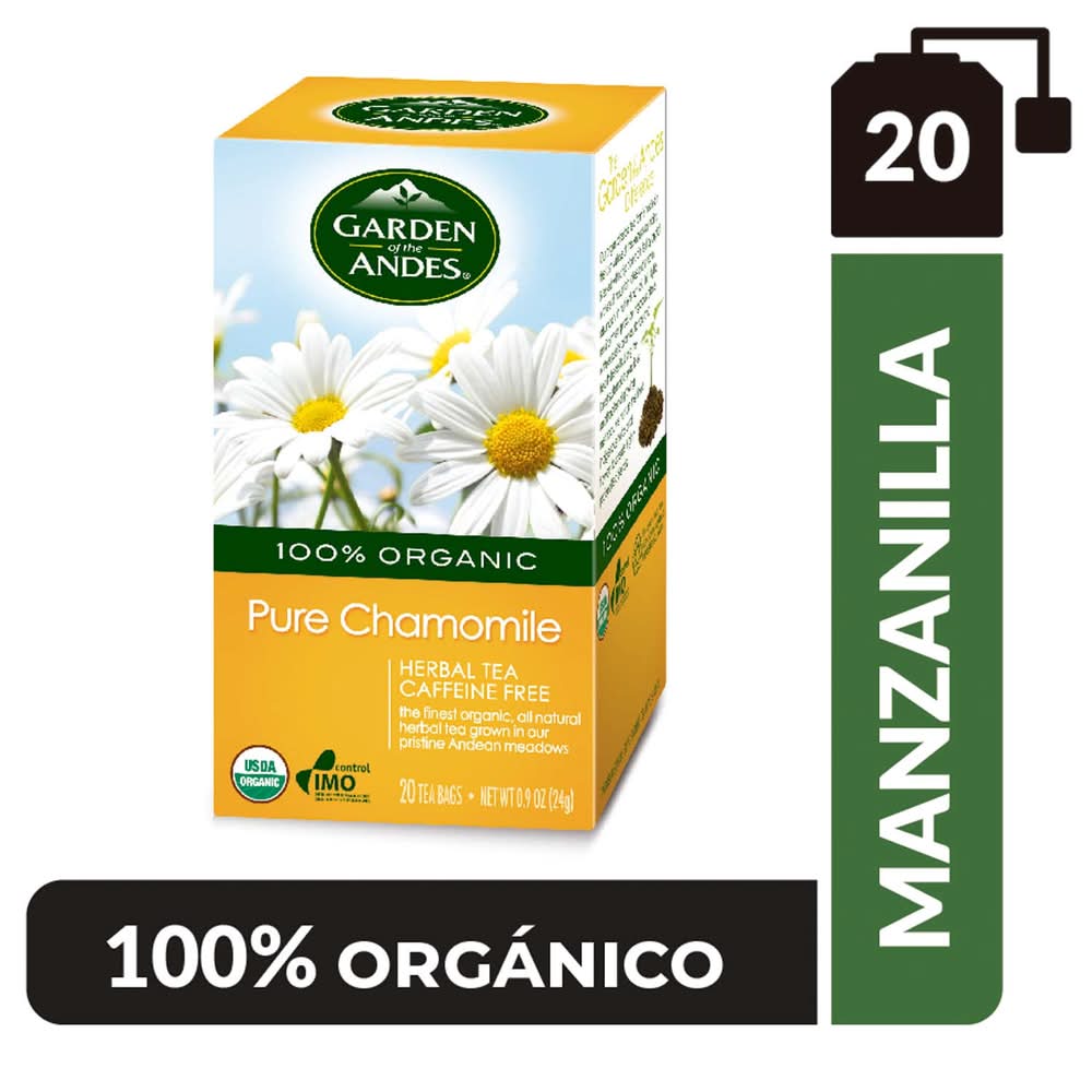 Jardín de los Andes Té manzanilla orgánico de entrega cerca de mí | Haz ...