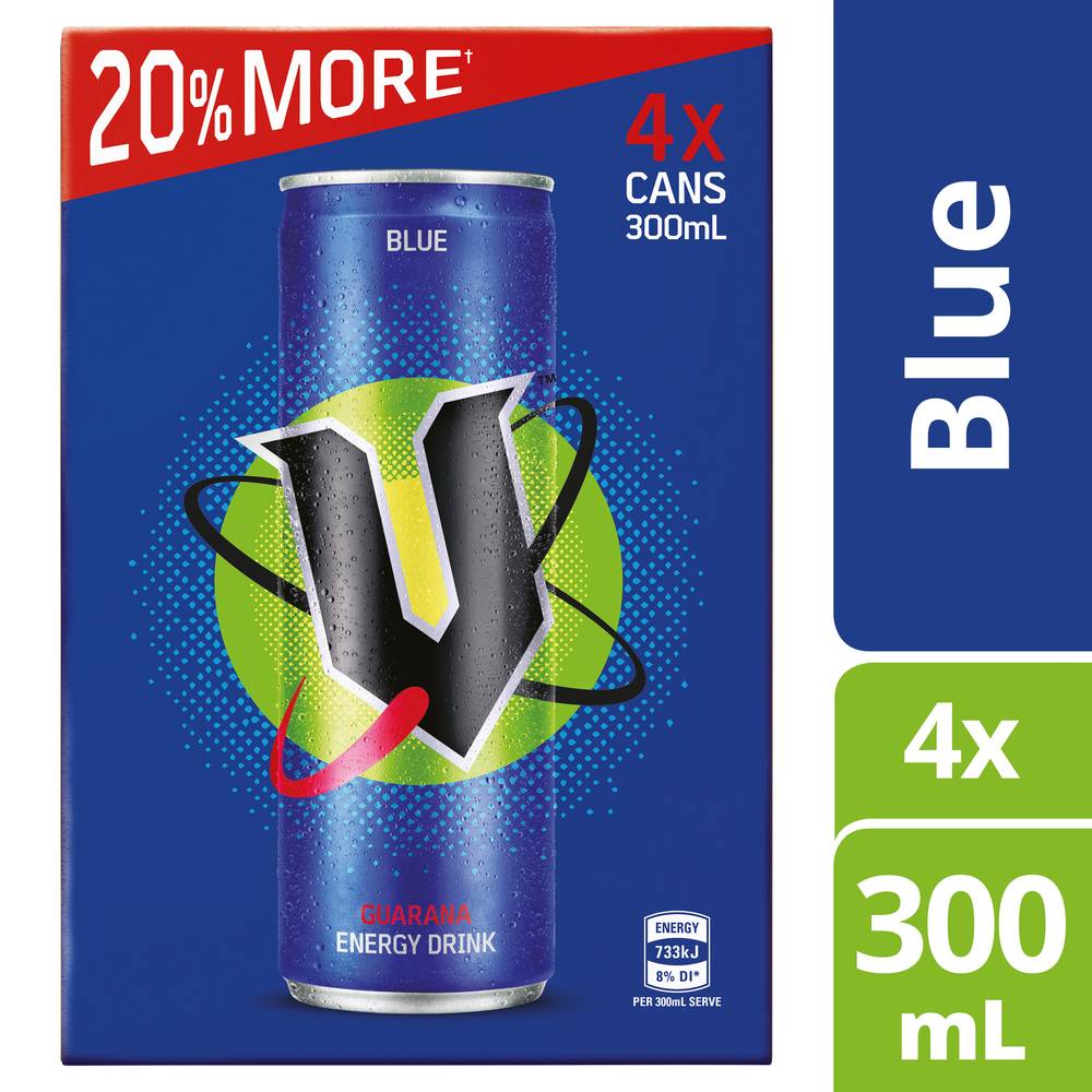 V Blue Guarana Energy Drink Delivery Near Me | Order Online | Uber Eats