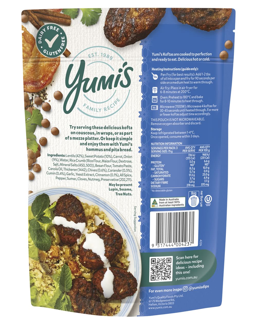 Yumi's Middle Eastern Kofta Family Recipe Delivery Near Me | Order ...