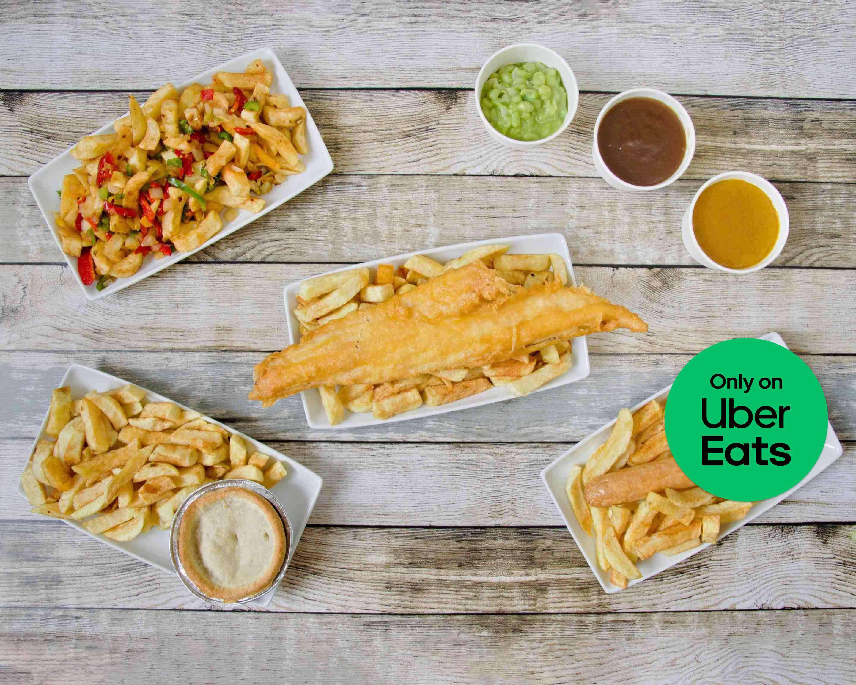 The Village Chippy Menu & Prices - Oldham Delivery - Order with Uber Eats