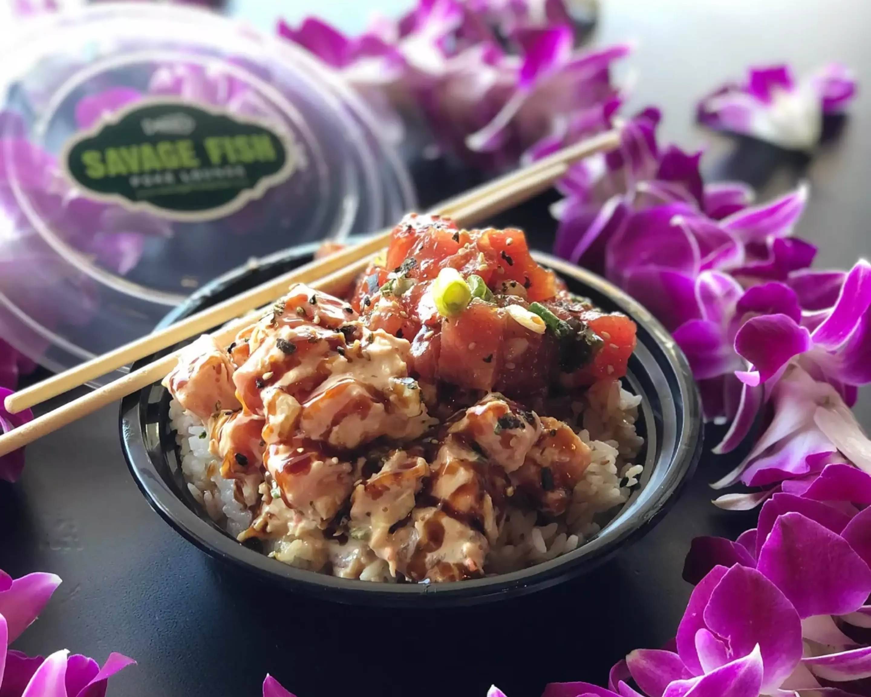 Savage Fish Poke Menu Salt Lake City • Order Savage Fish Poke Delivery ...