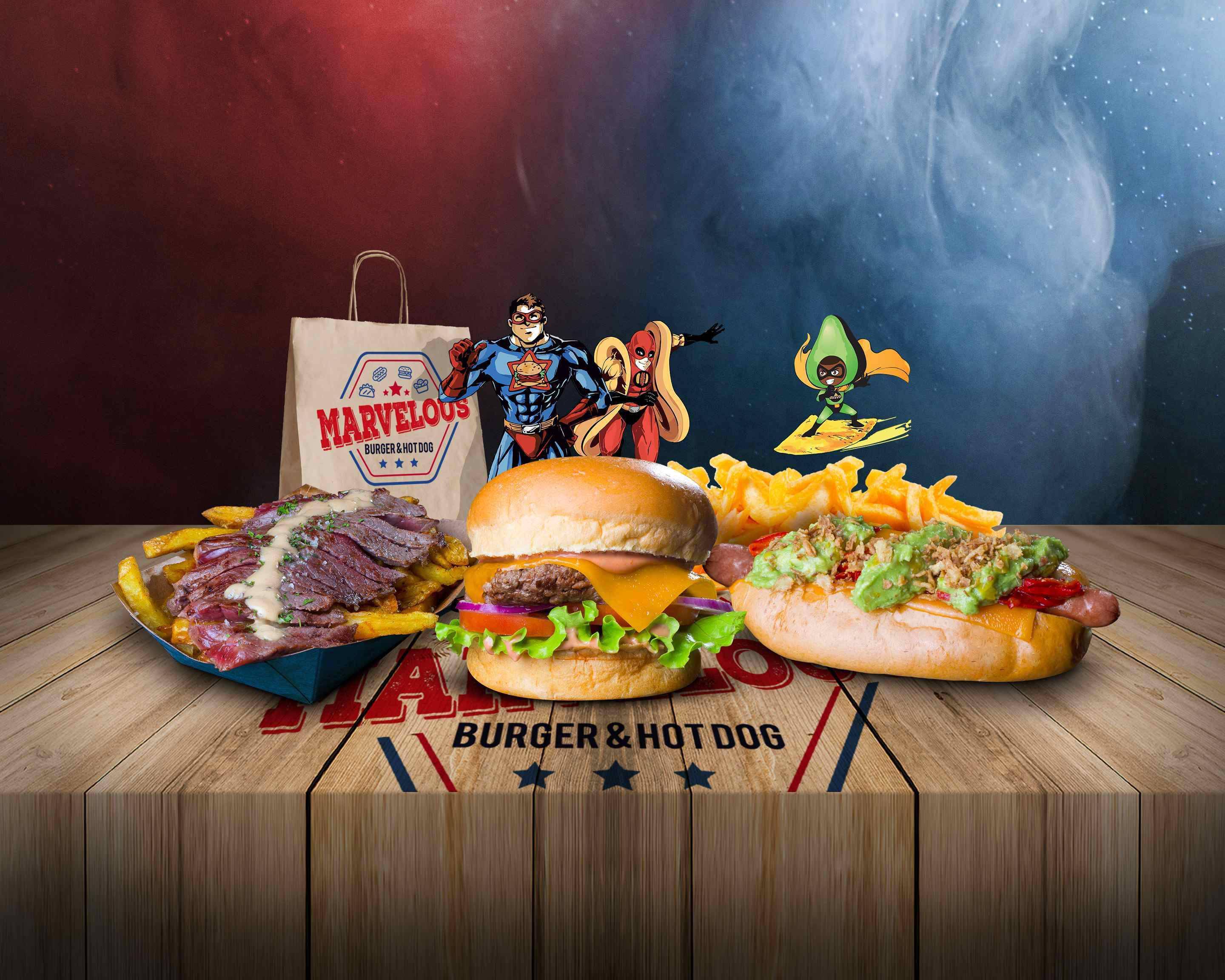 Marvelous Burger & Hot Dog - Plaisir menu et prix - Livraison à Plaisir ...