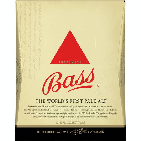 Bass Pale Ale Beer (12 pack, 12 fl oz) | Delivery Near You | Uber Eats