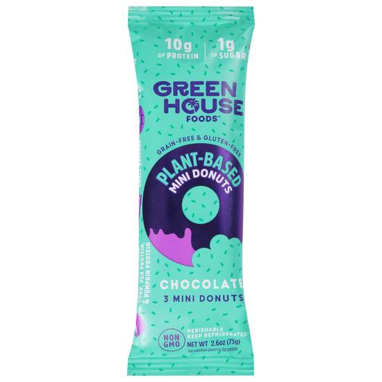 Greenhouse Foods Plant-Based Chocolate Mini Donuts | Delivery Near You ...