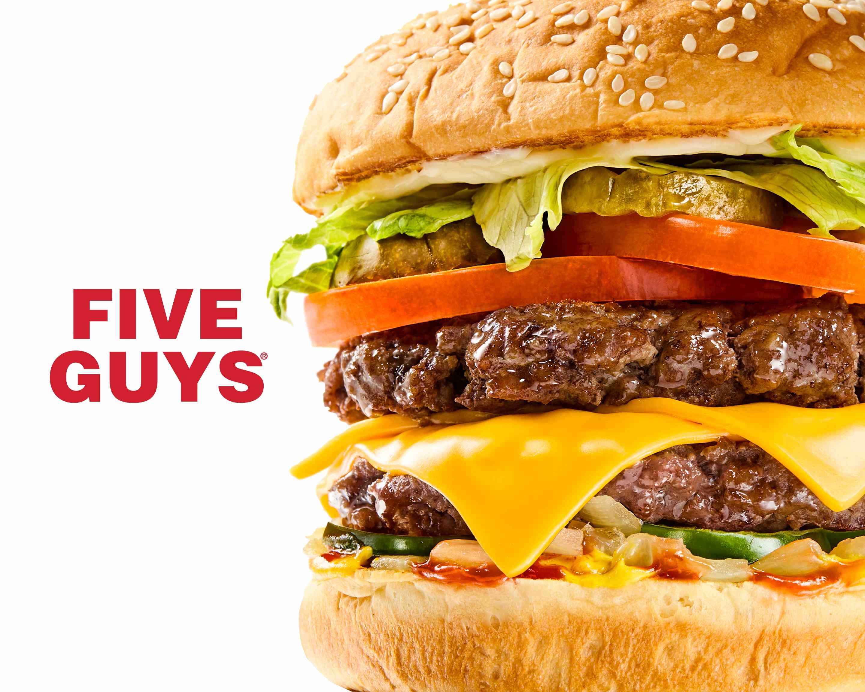 Five Guys: Burgers, Fries & Milkshakes - Champs Elysées menu et prix ...
