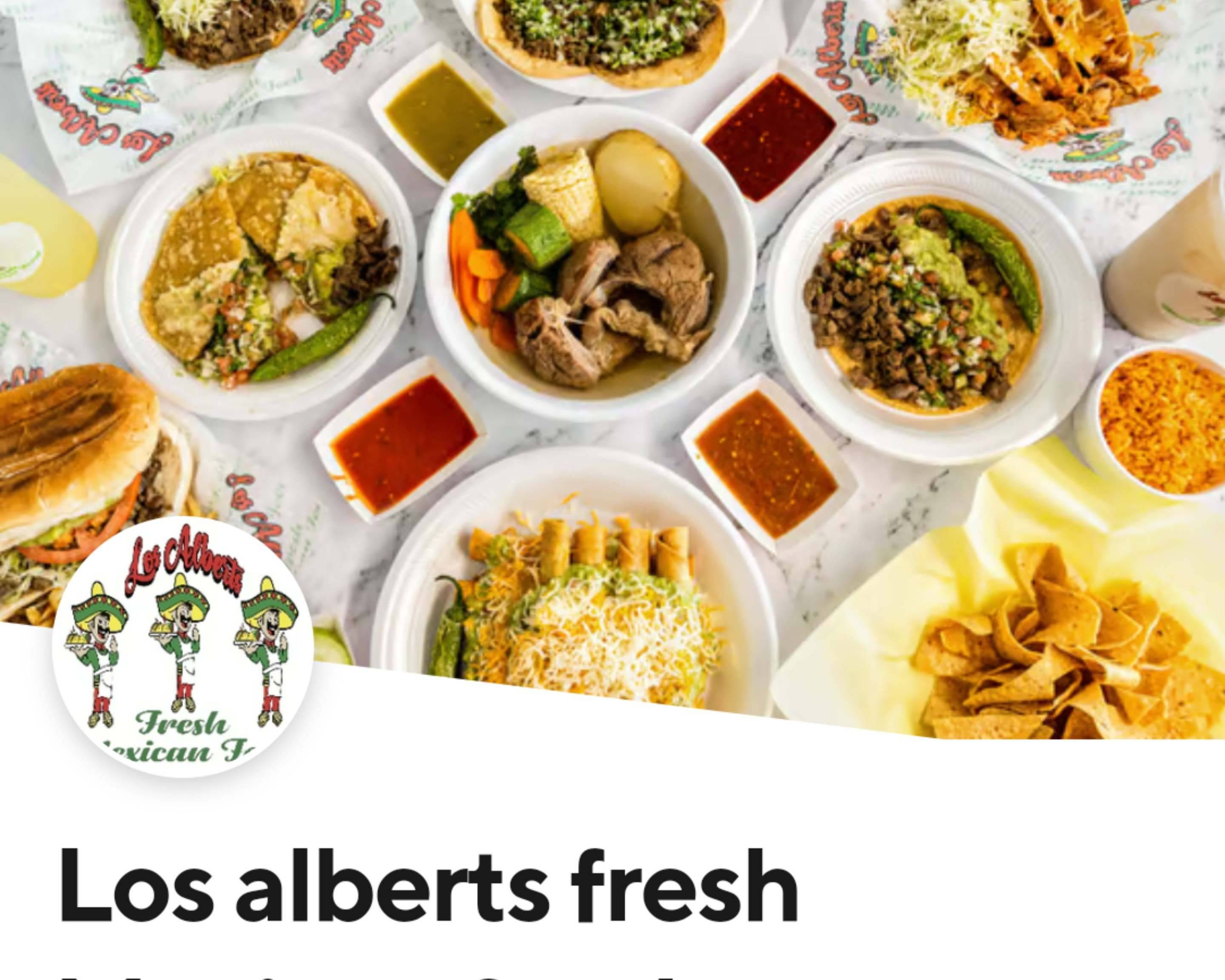 Order Los Alberts Fresh Mexican Food Menu Delivery in Huntington Park ...