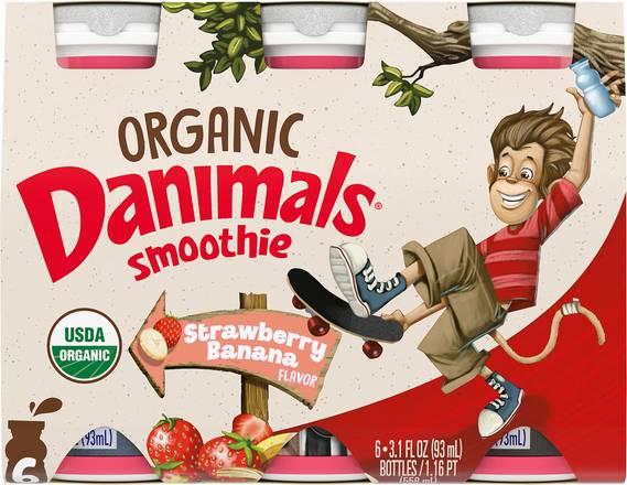 Danimals Strawberry Explosion Smoothies, Bottles, Count , 55% OFF