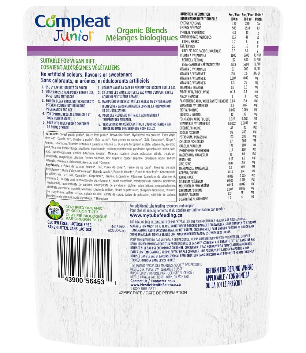 Compleat Junior Organic Blend Formulated Liquid Diet Delivery Near Me ...