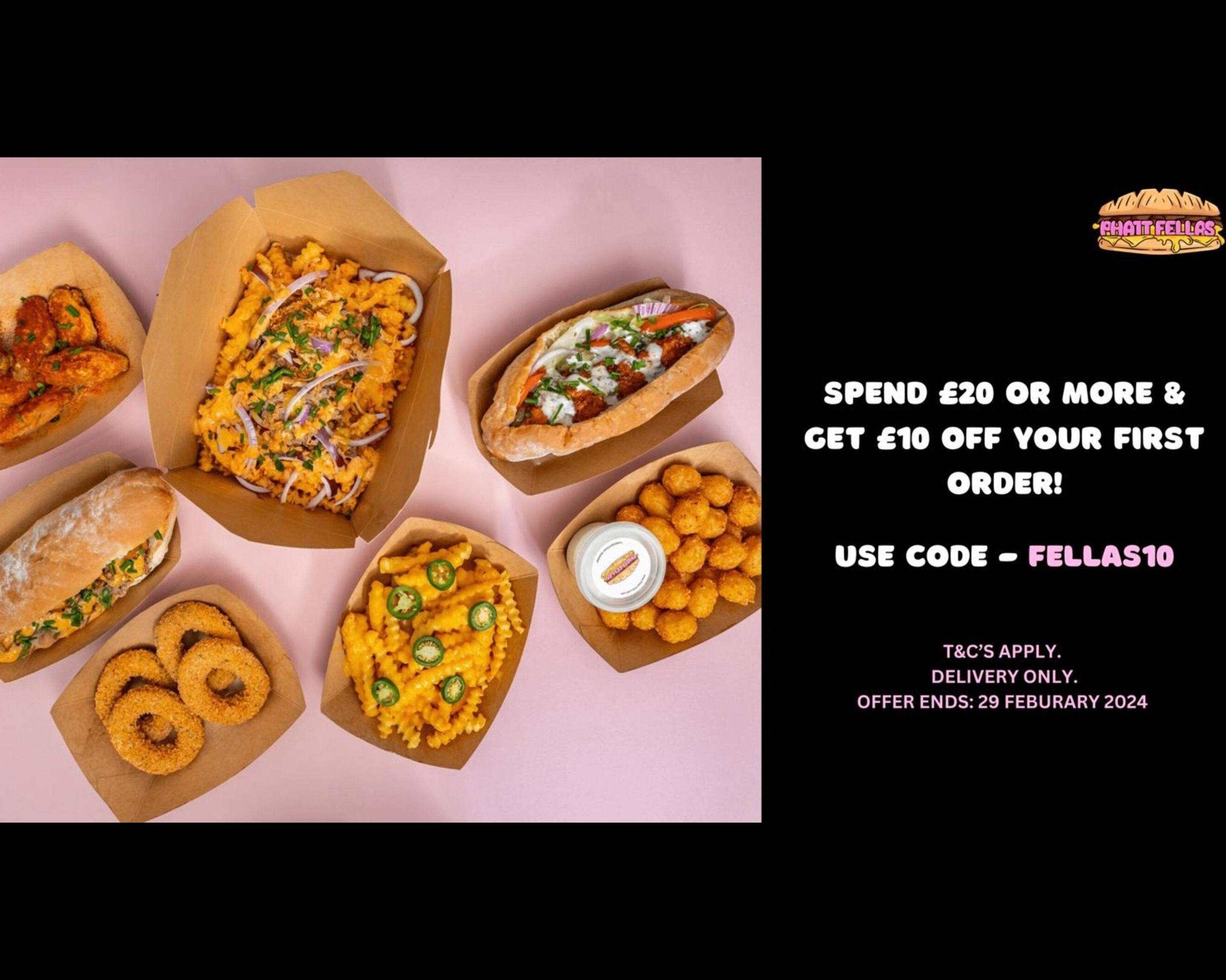 PHATT FELLAS Menu - Takeaway in Edinburgh | Delivery menu & prices ...
