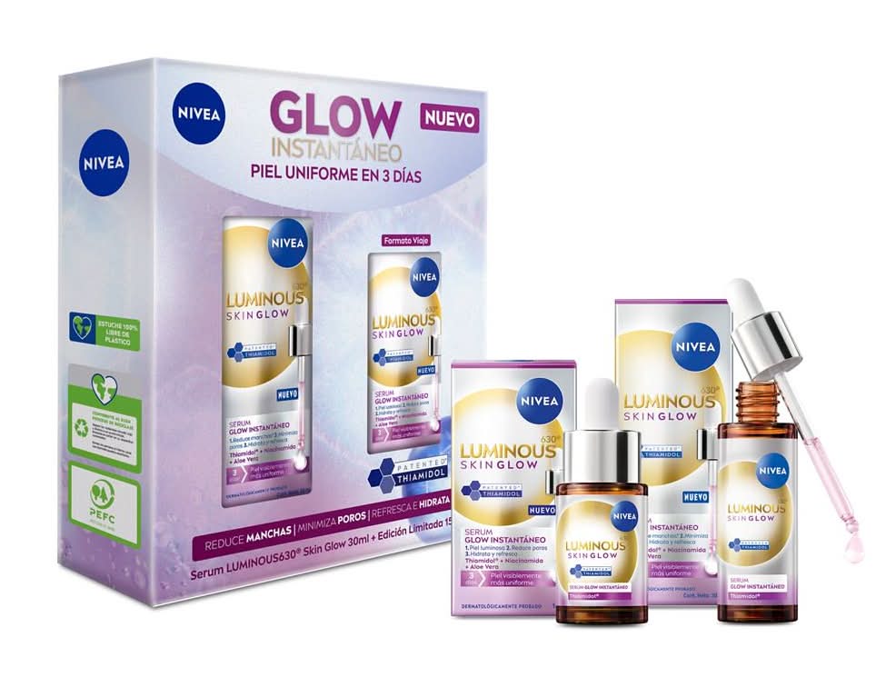 Nivea Luminous630 pack sérum glow instantáneo + sérum edición limitada ...