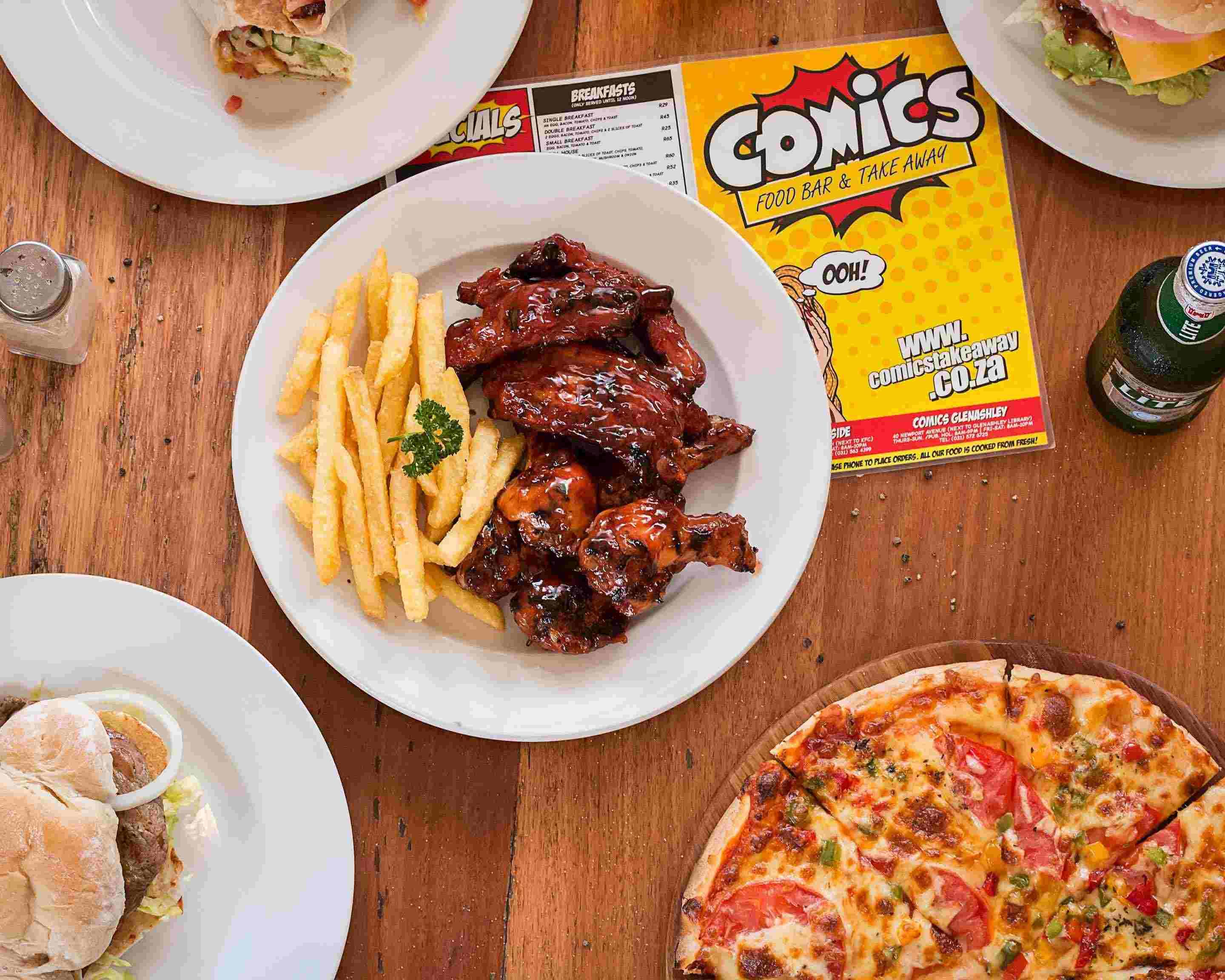Order Comics Foodbar and Takeaway Glenashley Menu Delivery Online ...