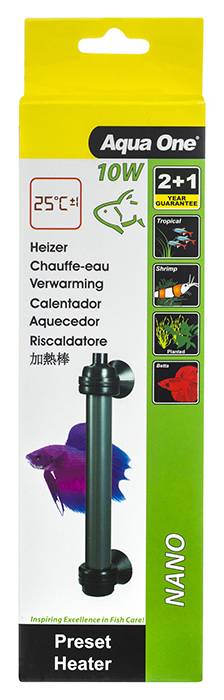 Aqua One 10 Watt Nano Betta Glass Aquarium Fish Heater Delivery Near Me ...