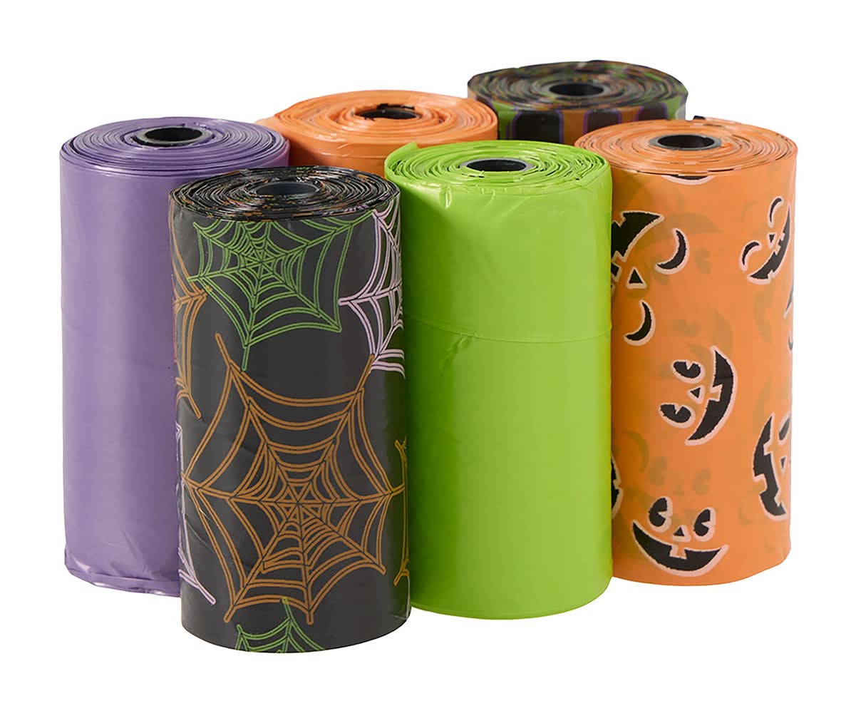 Thrills & Chills® Halloween Waste Pick Up Bags, Multi Print, 90 Count ...