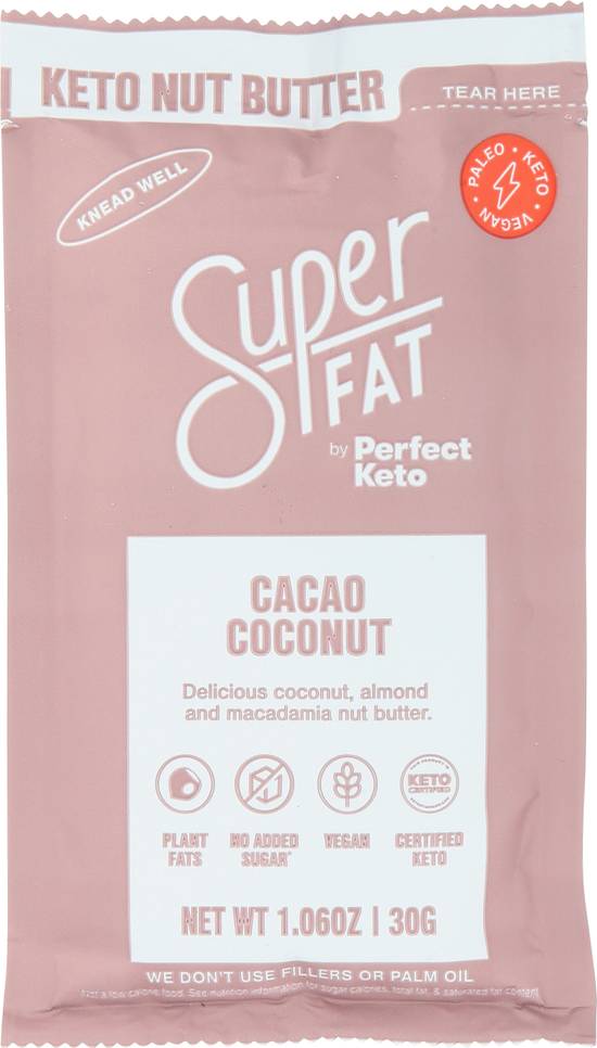 Super Fat Cacao Coconut Almond & Macadamia Nut Butter (1.1 oz ...