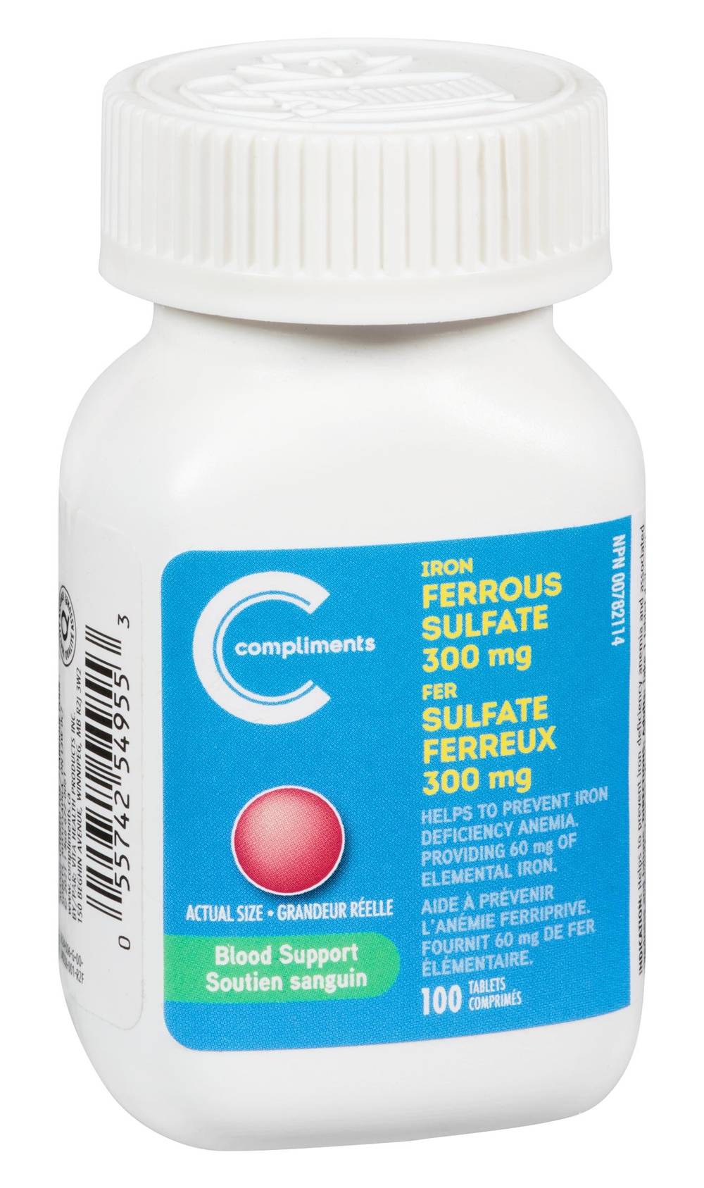 Compliments Iron Ferrous Sulfate 300mg Tablets Delivery Near Me | Order ...