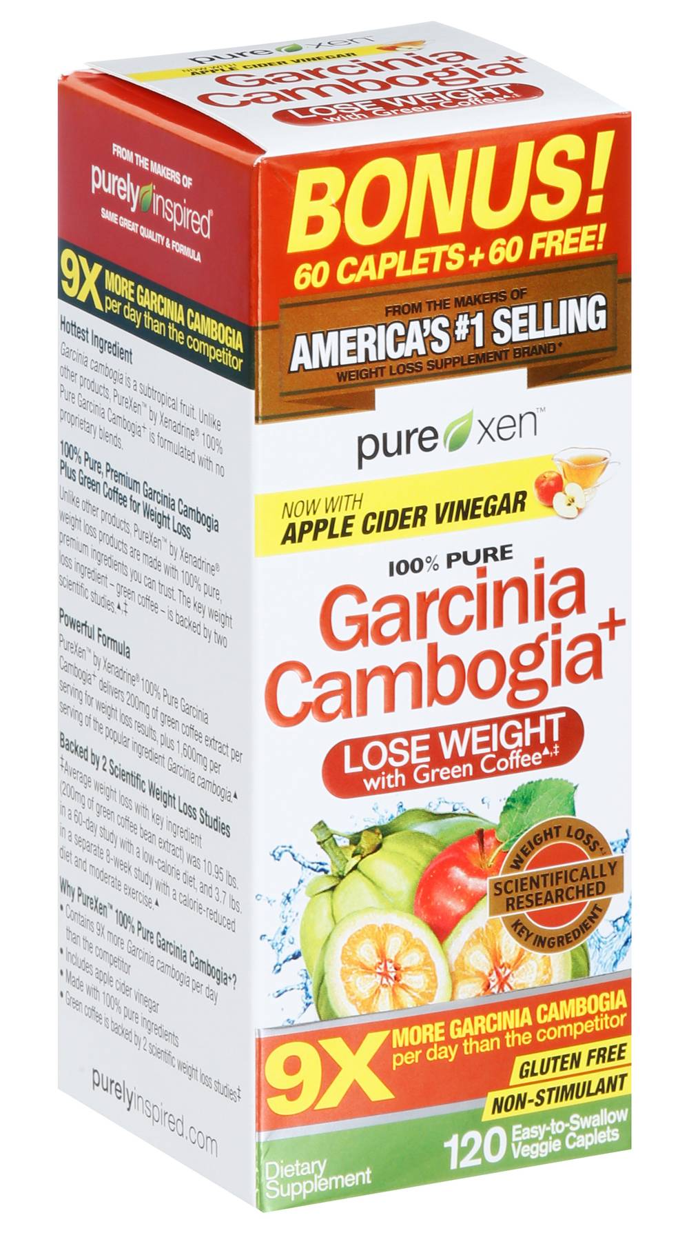 Deals on Pure Xen Garcinia Cambogia+ Veggie Caplets (120 ct ...
