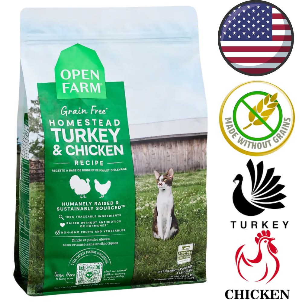 Open Farm Grain Free Homestead Dry Cat Food Delivery Near Me | Order ...