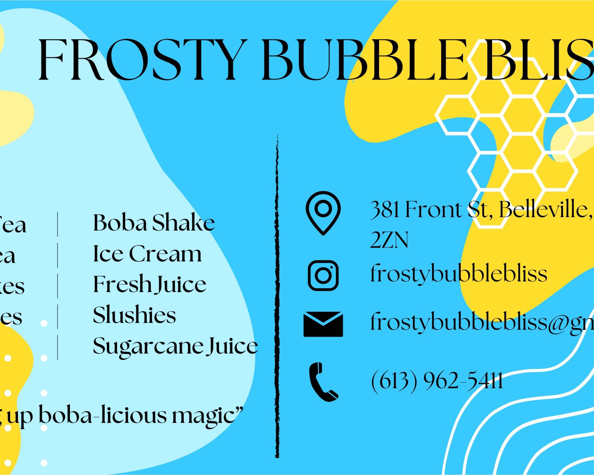 Order Frosty Bubble Bliss Delivery【Menu & Prices】| Belleville | Uber Eats