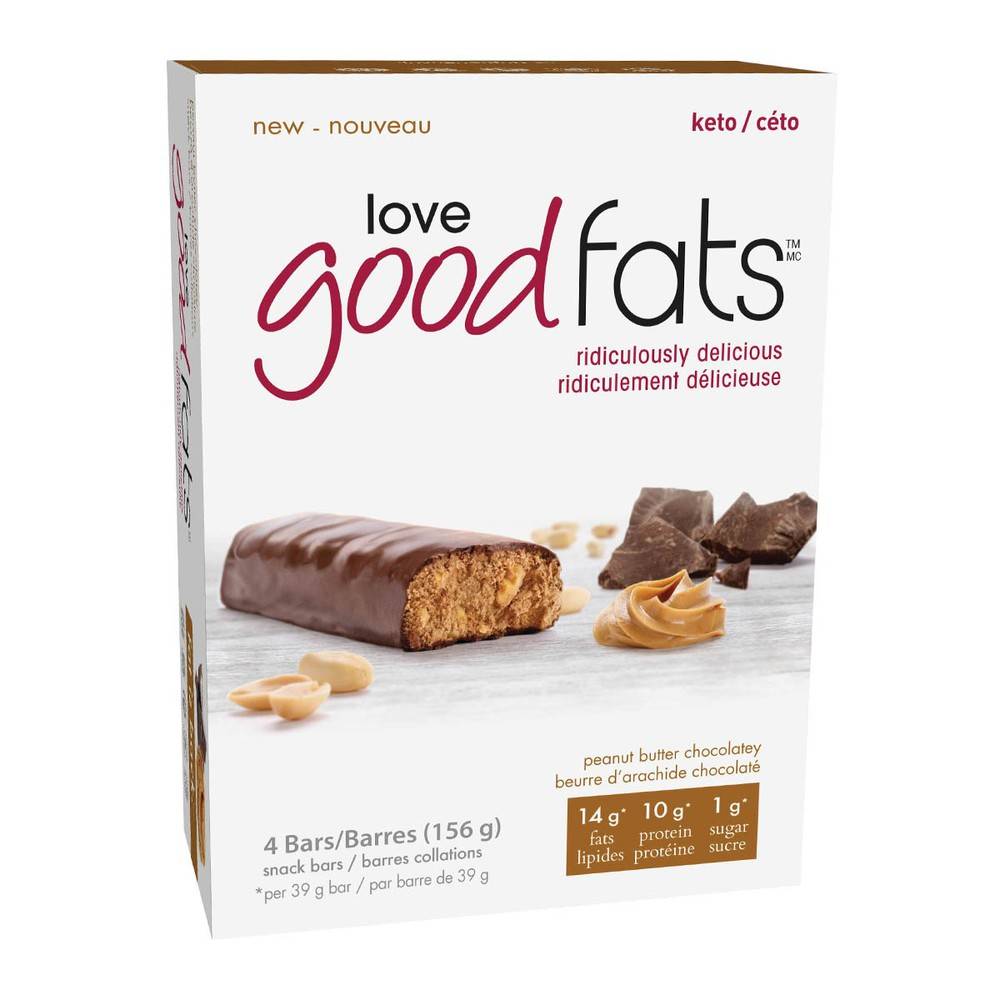 Love Good Fats Peanut Butter Chocolatey Bars Delivery Near Me | Order ...