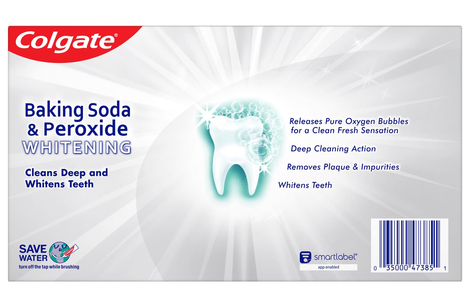Colgate Baking Soda and Peroxide Whitening Toothpaste, Frosty Mint ...