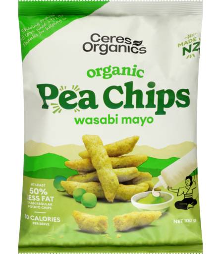 Ceres Organics Wasabi Mayo Pea Chips Delivery Near Me | Order Online ...