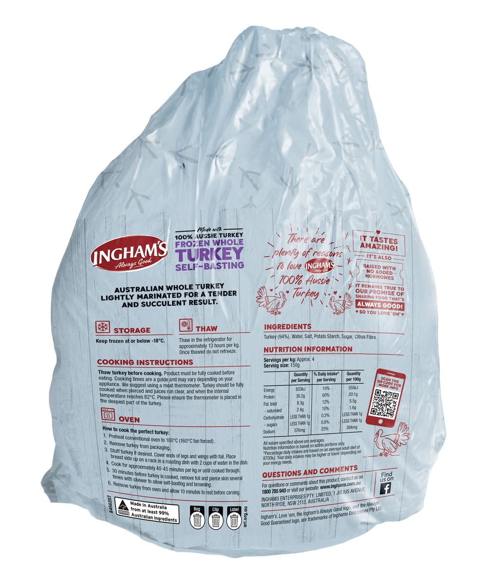 Ingham's Frozen Whole Turkey Delivery Near Me | Order Online | Uber Eats