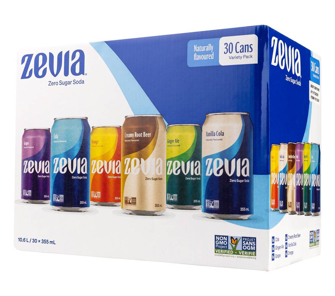 Zevia Soda sans sucre aromatisé naturel Delivery Near Me | Order Online ...