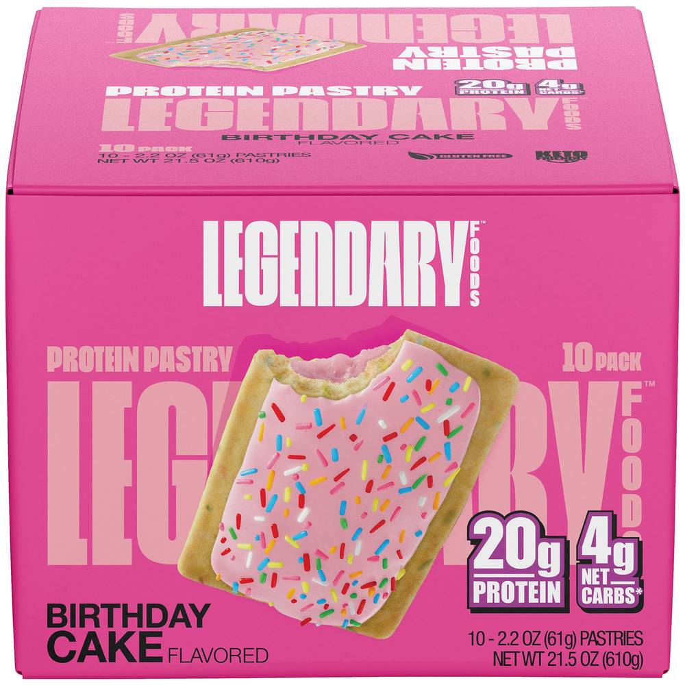 Protein Pastry - 20G Protein - Birthday Cake (10 Pastries) | Postmates