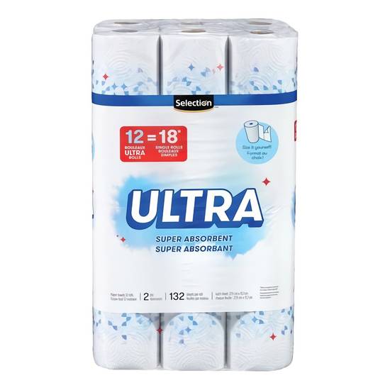 Selection Ultra Super Absorbent Paper Towel (12 units) | Delivery Near ...