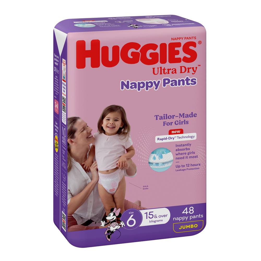 Huggies Ultra Dry Nappy Pants For Girls - Delivery in Under 25 Minutes ...