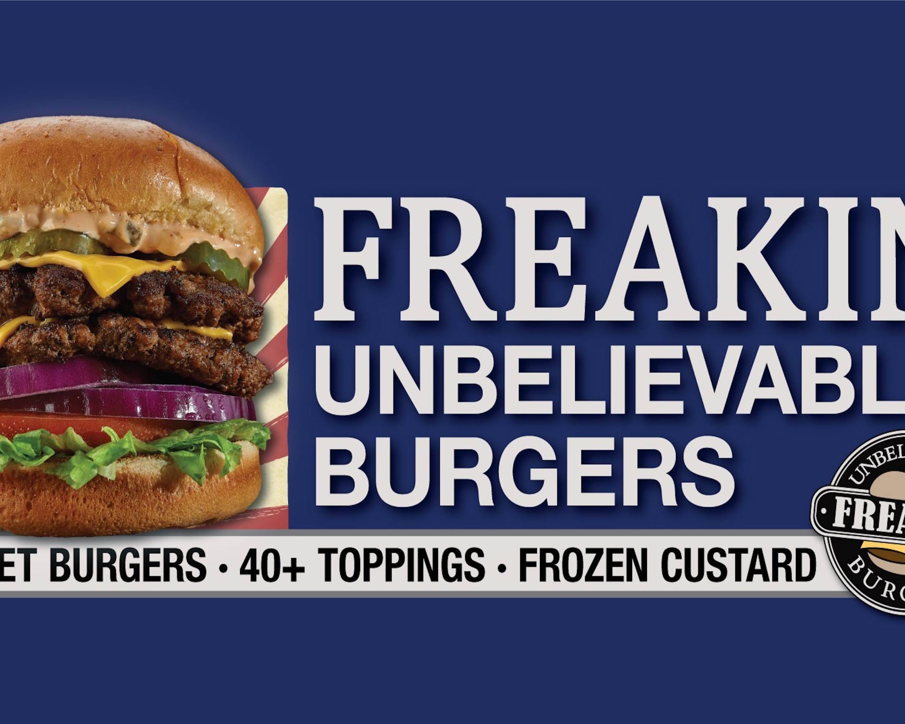 Freakin’ Unbelievable Burgers (Holly Rd) Menu Grand Blanc • Order ...