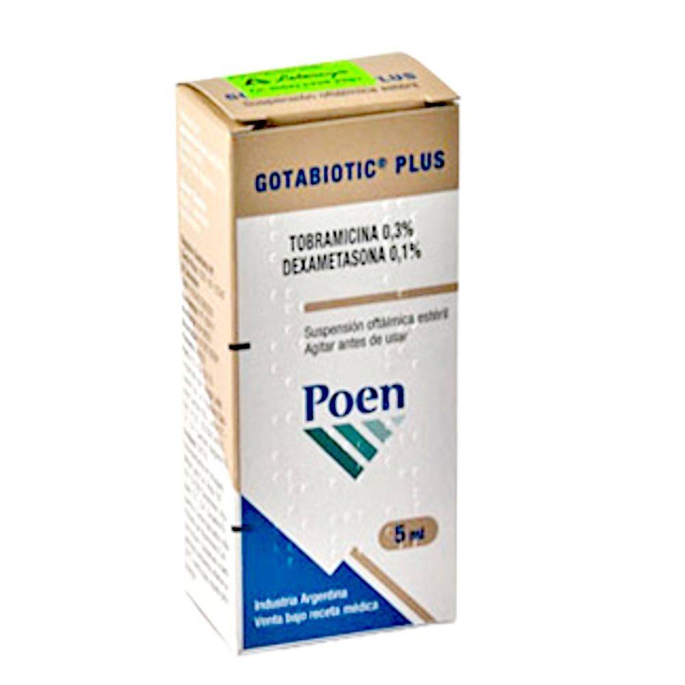Gotabiotic tobramicina 0.3% + dexametasona 0.1% (frasco 5 ml ...