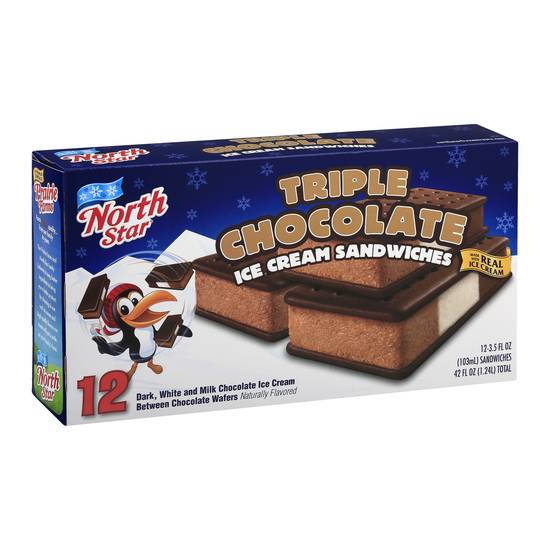 North Star Ice Cream Sandwiches (12 ct) | Delivery Near You | Uber Eats