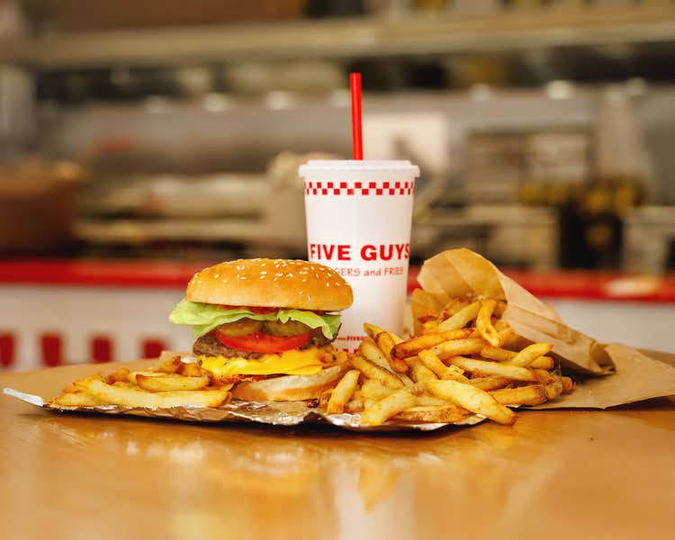 Order Five Guys (3626 Market Place Suite 2) WA-2090 Menu Delivery【Menu ...