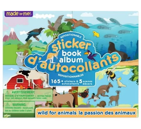 Made By Me! Repositionable Sticker Book Wild For Animals Delivery Near ...