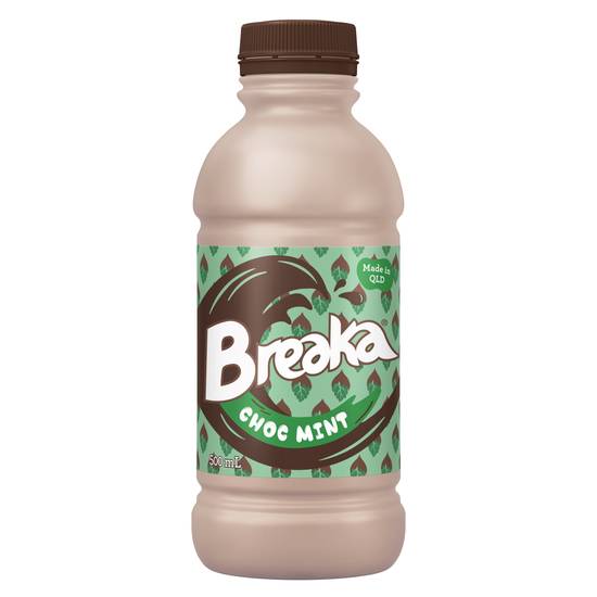 Breaka Choc Mint Flavoured Milk 500ml | Delivery Near You | Uber Eats