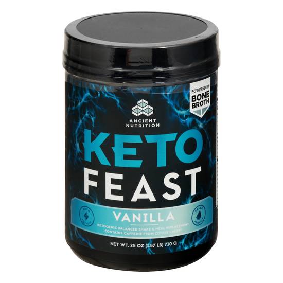 Ancient Nutrition Keto Feast (25 oz)(vanilla) | Delivery Near You ...