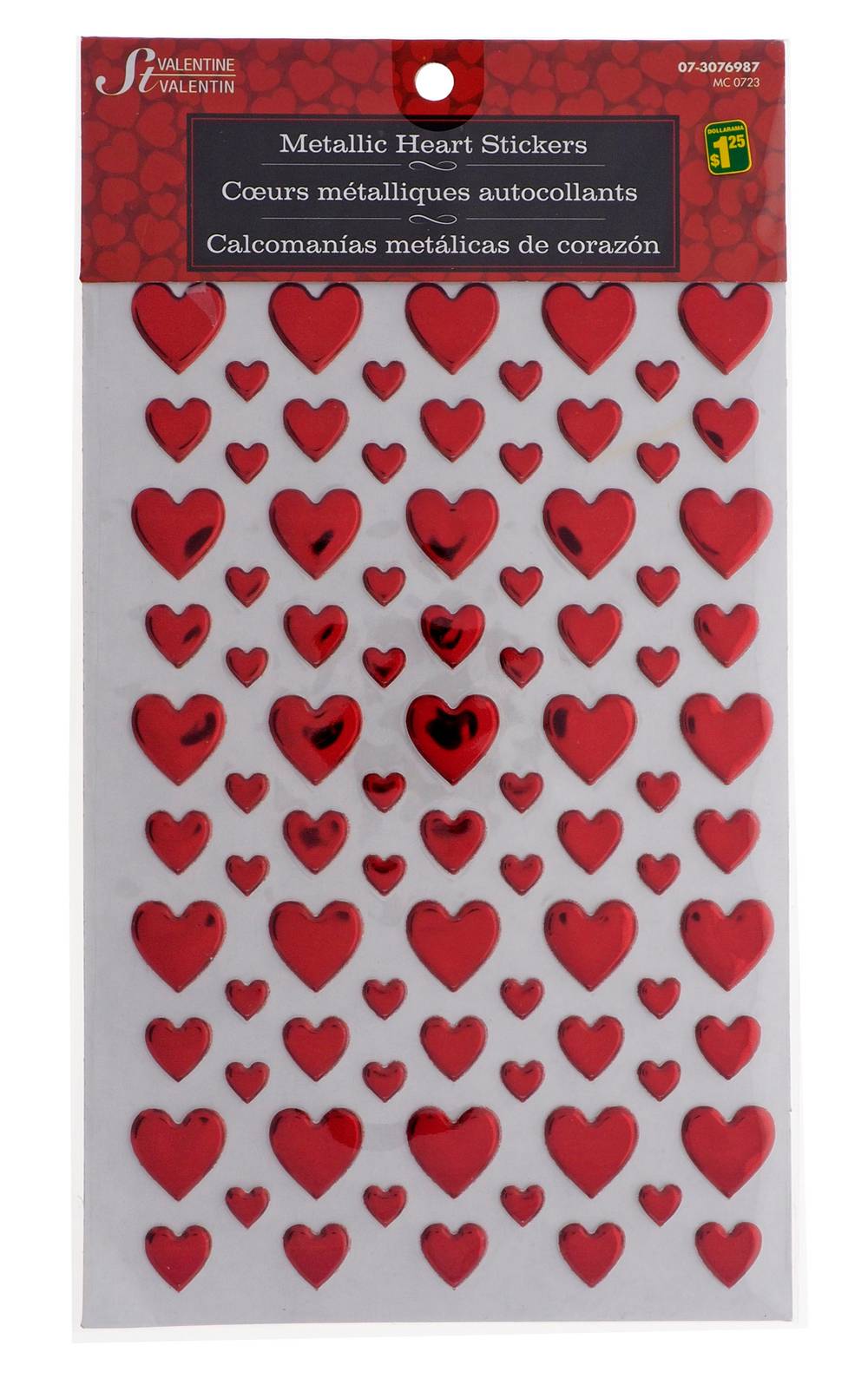 Dollarama Metallic Heart Stickers - Delivery in Under an Hour | Uber Eats