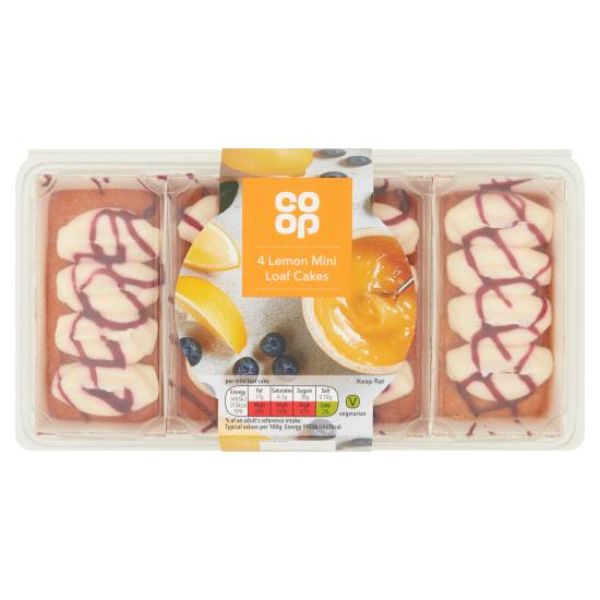 Co-op Lemon Mini Loaf Cakes Delivery Near Me | Order Online | Uber Eats