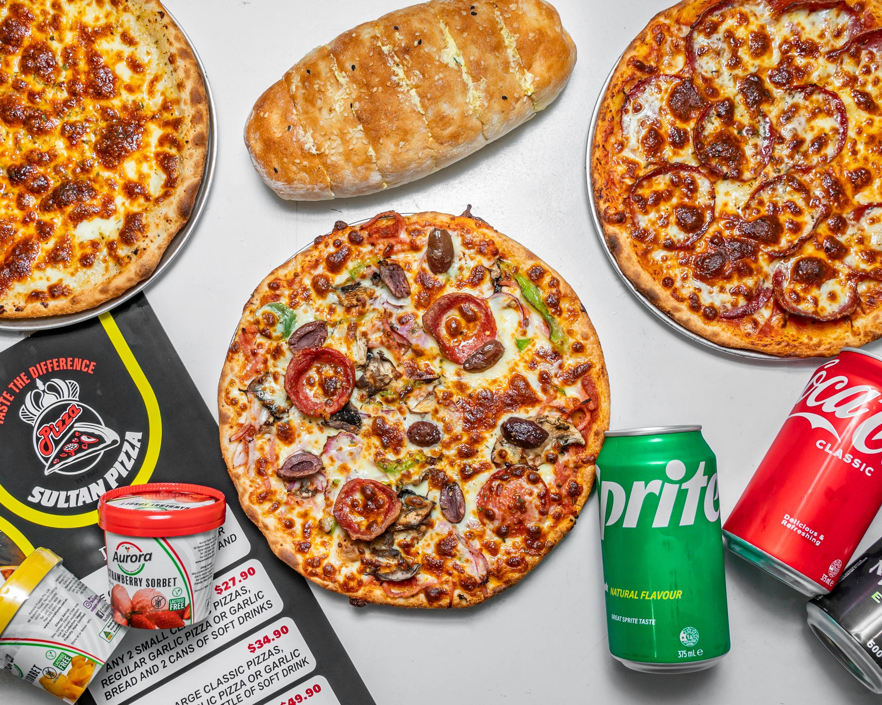 Sultan Pizza Menu Takeout in Melbourne | Delivery Menu & Prices | Uber Eats