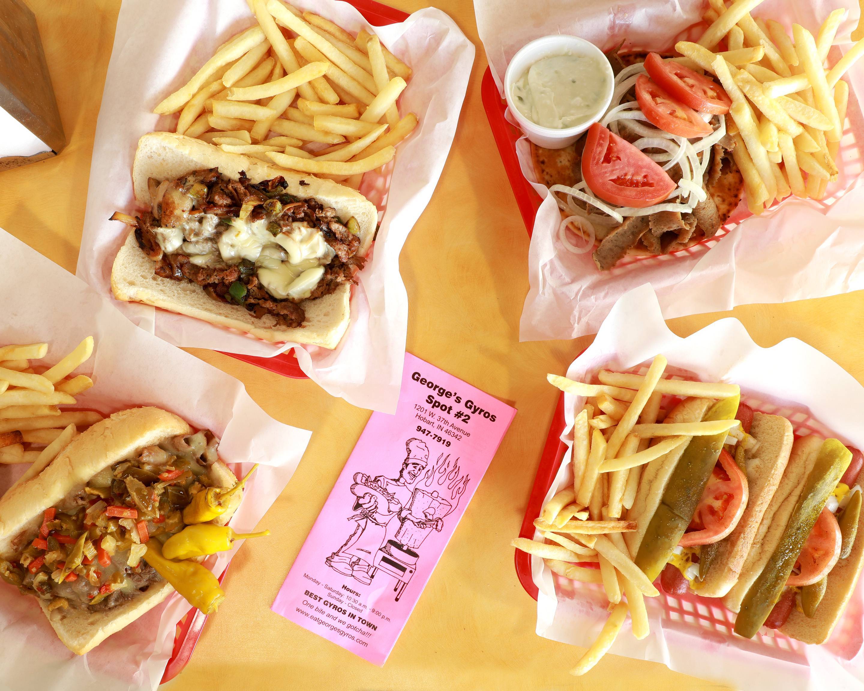 George's Gyros Spot #2 Menu New Chicago • Order George's Gyros Spot #2 ...