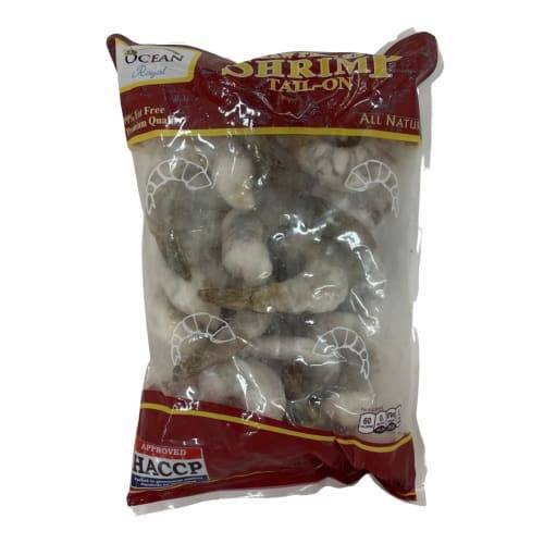Ocean Royal Frozen Raw Peeled Tail-On Shrimp 21/25 (16 oz) | Delivery ...