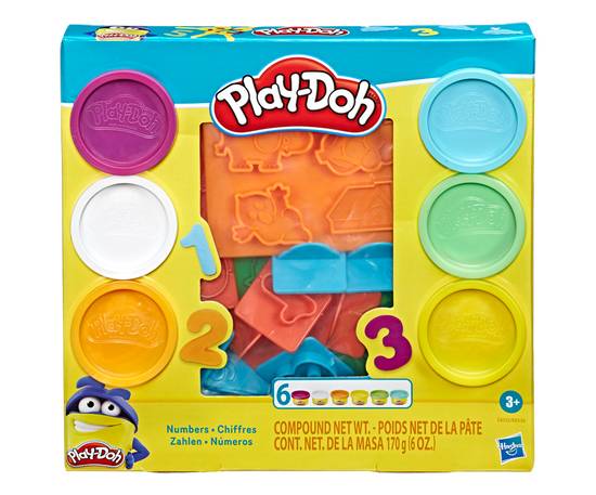 Play-Doh Number Stampers Tool Set With 6 Non-Toxic Colors (1 unit ...