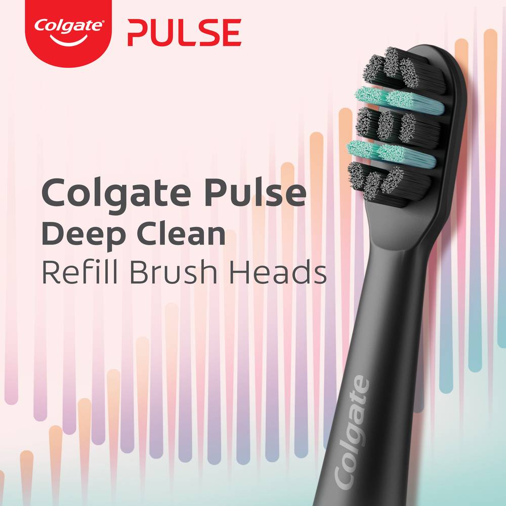 Colgate Pulse Deep Clean Electric Toothbrush Replacement Brush Head ...