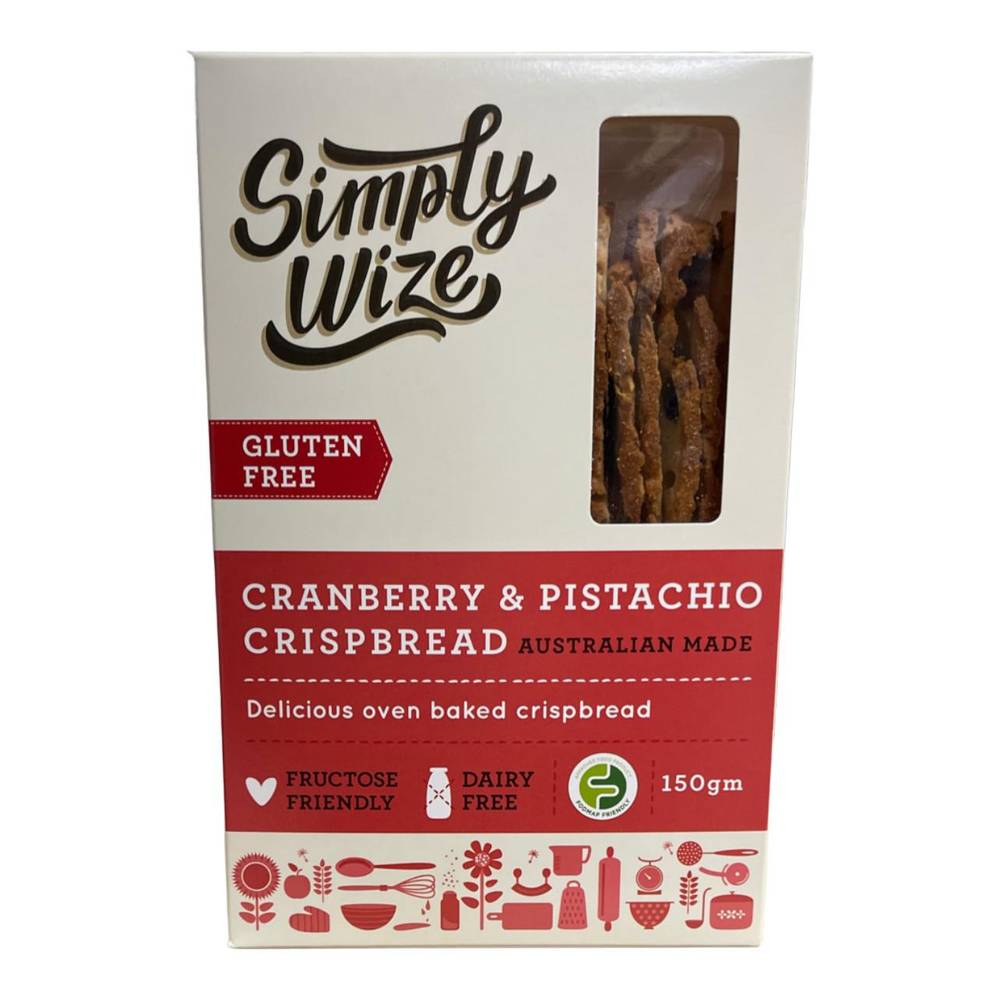 Simply Wize Cranberry & Pistachio Crispbread Delivery Near Me | Order Online | Uber Eats