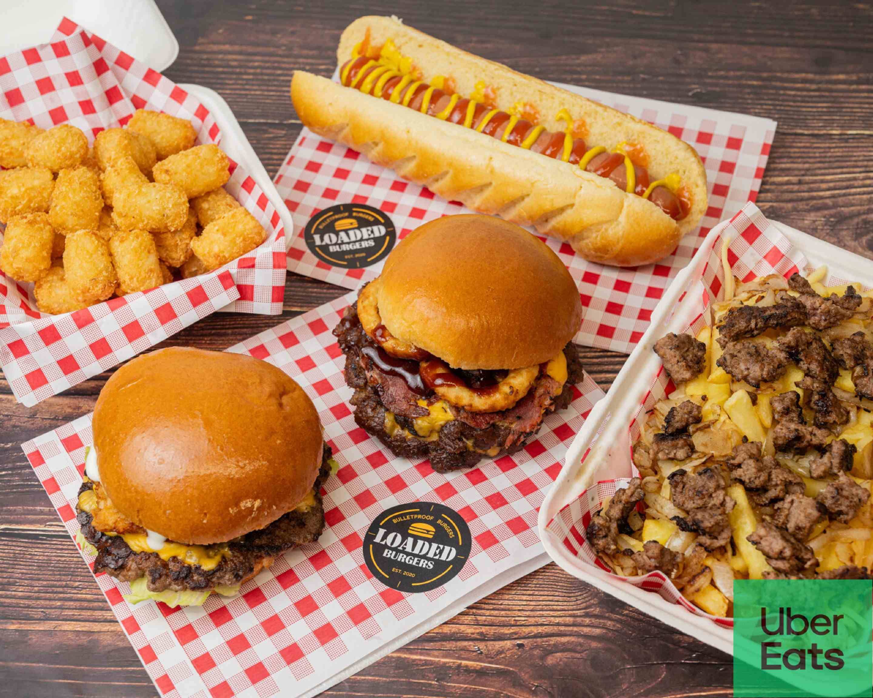 Loaded Burgers Menu - Takeaway in Manchester | Delivery menu & prices ...
