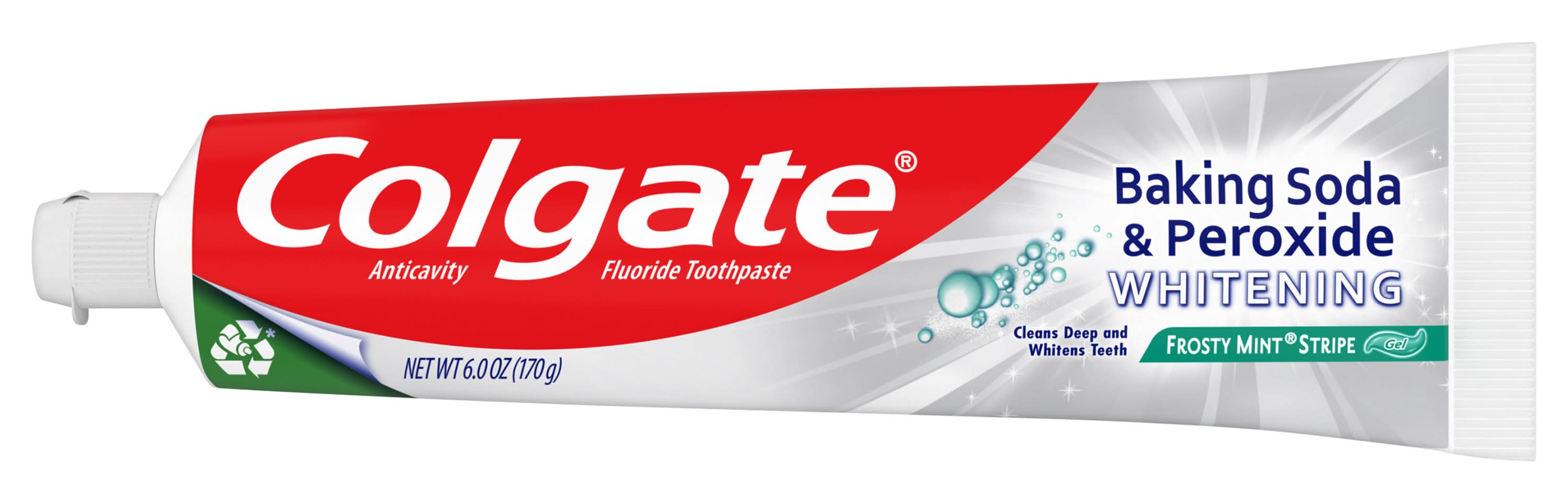 Colgate Baking Soda and Peroxide Whitening Toothpaste, Frosty Mint ...