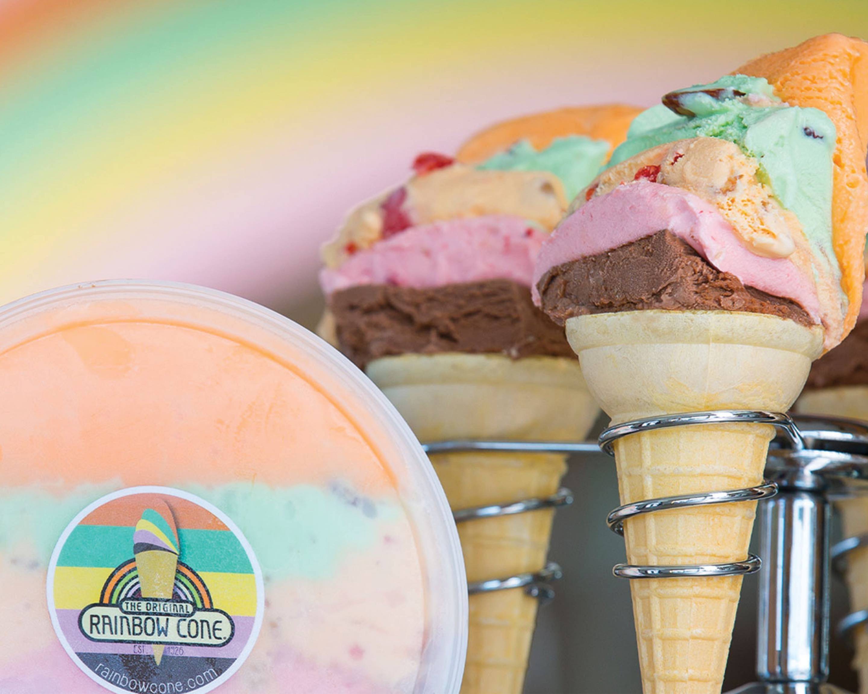 Duncan Donuts Ice Cream Rainbow